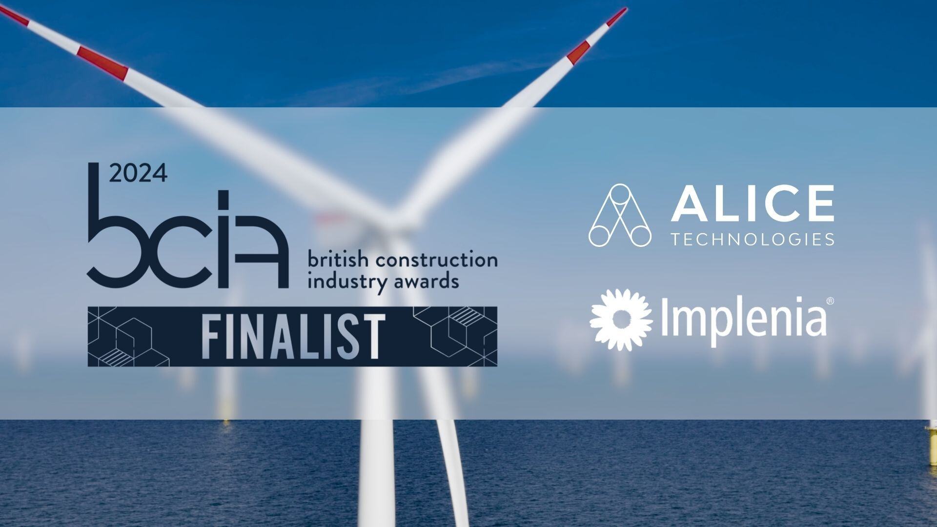 ALICE named finalist - 2024 British Construction Industry Awards