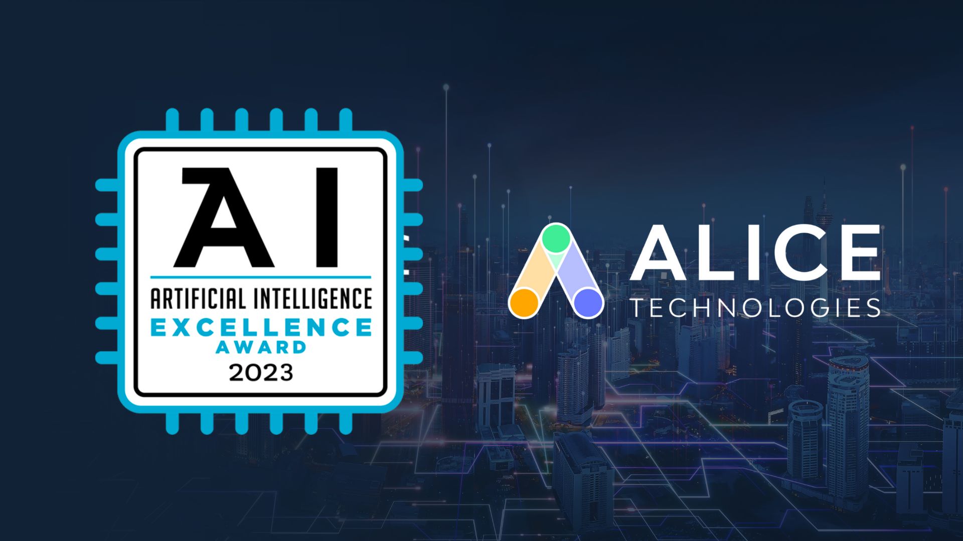 ALICE named a 2023 Artificial Intelligence Excellence Award winner