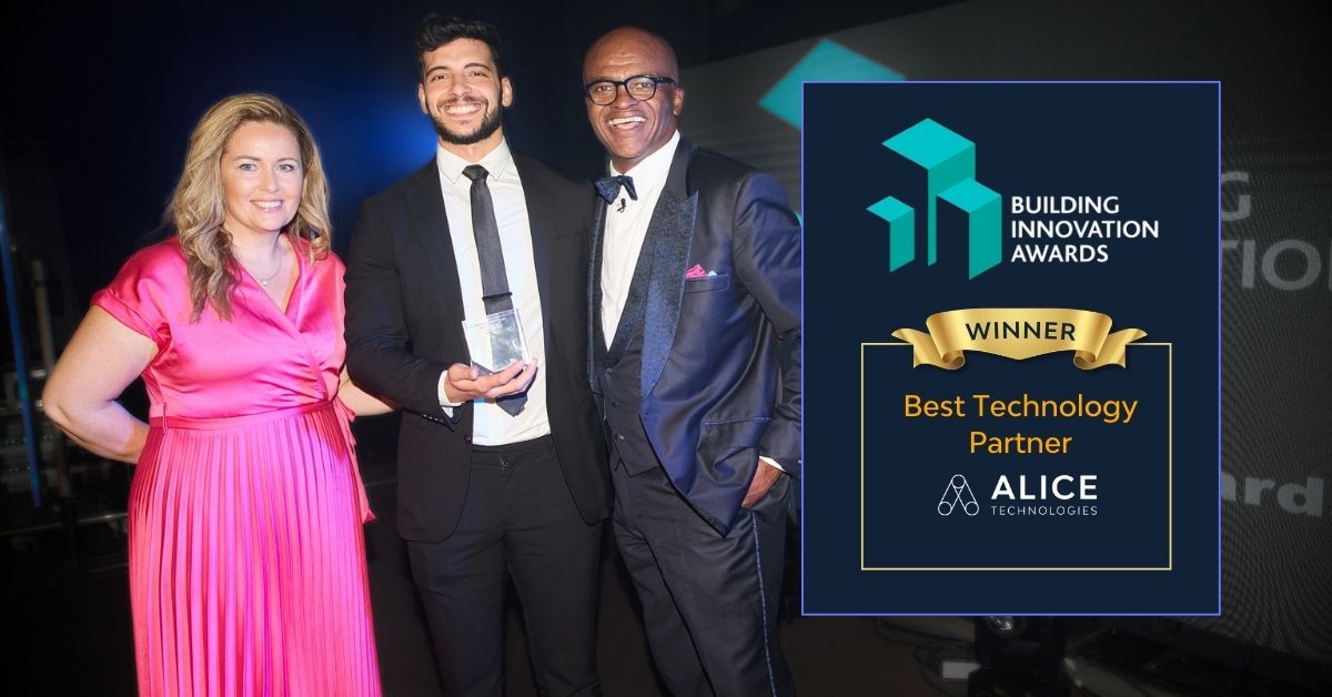 ALICE wins award at Building Innovation Awards 2023