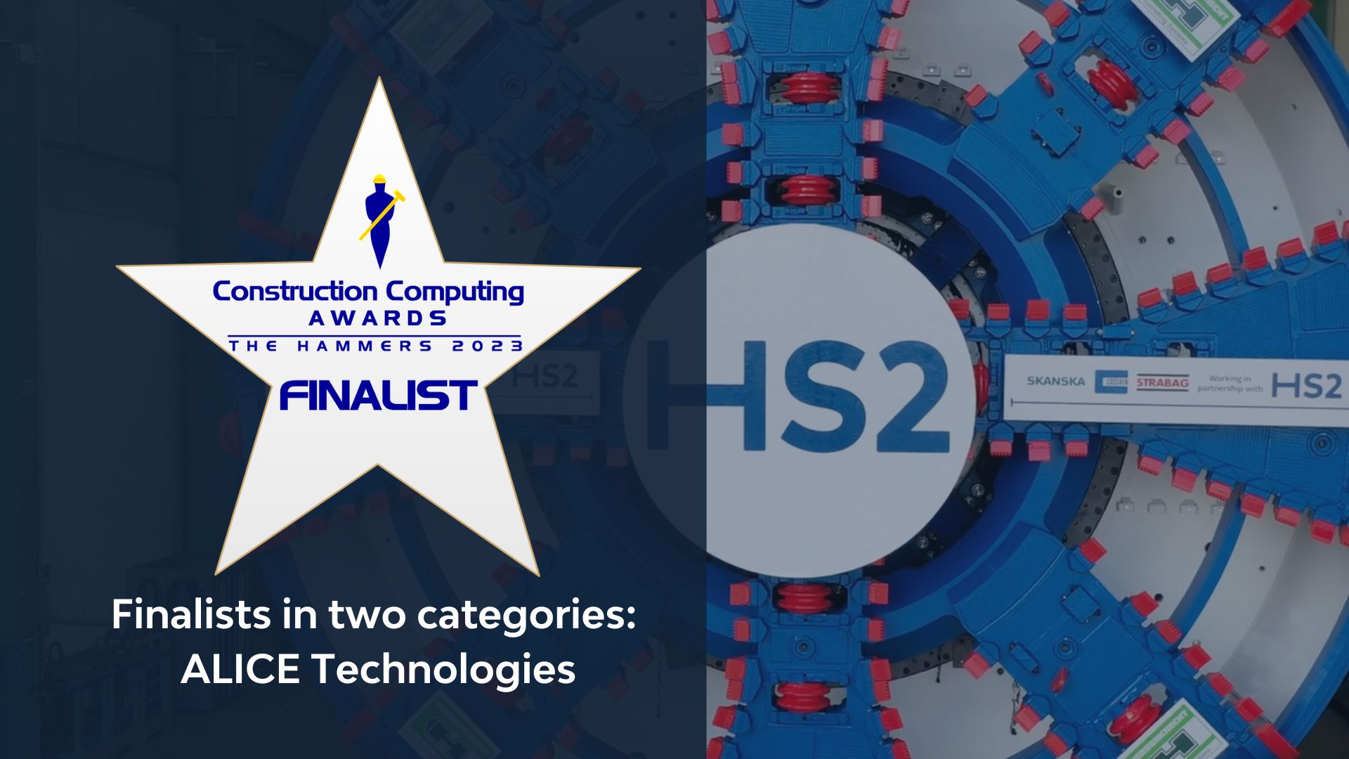 ALICE named finalist - 2023 Construction Computing Awards