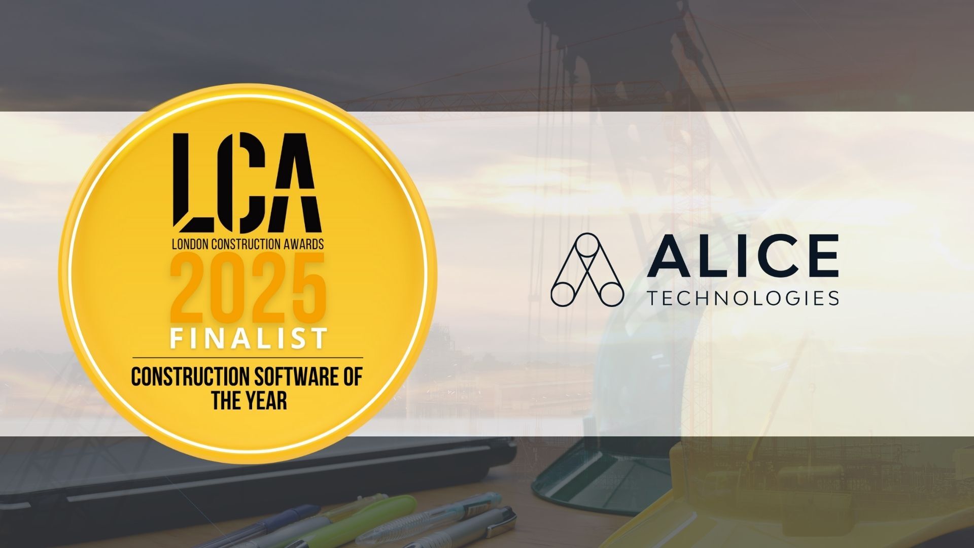 ALICE Technologies Shortlisted for Construction Software of the Year