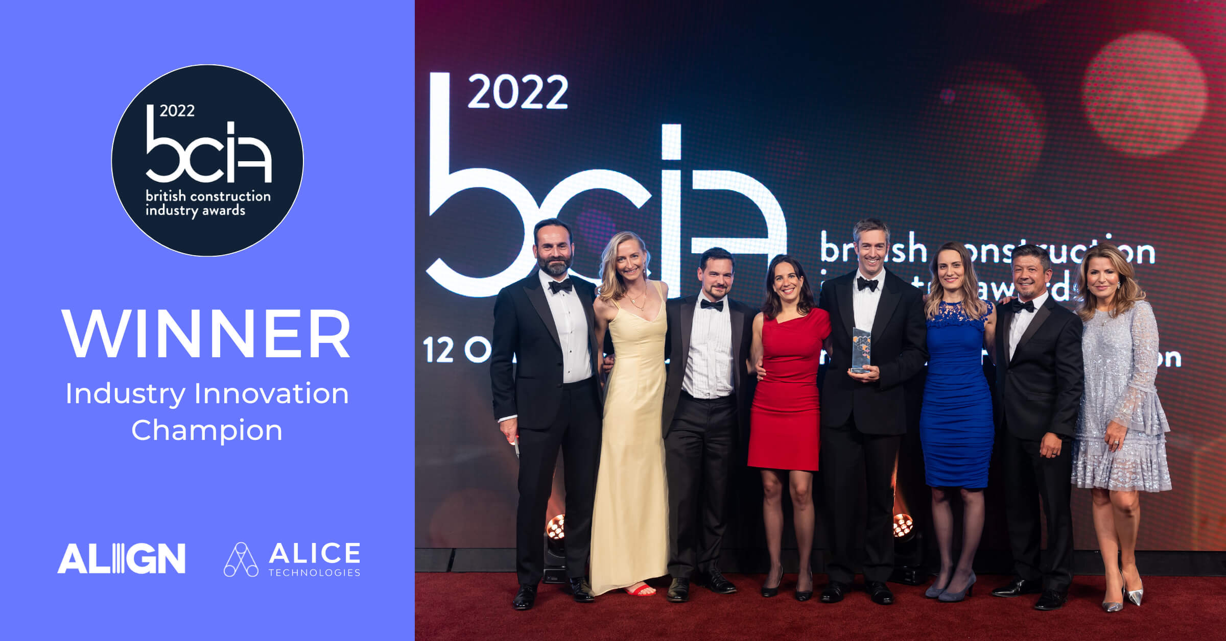 Align JV + ALICE awarded the Industry Innovation Champion